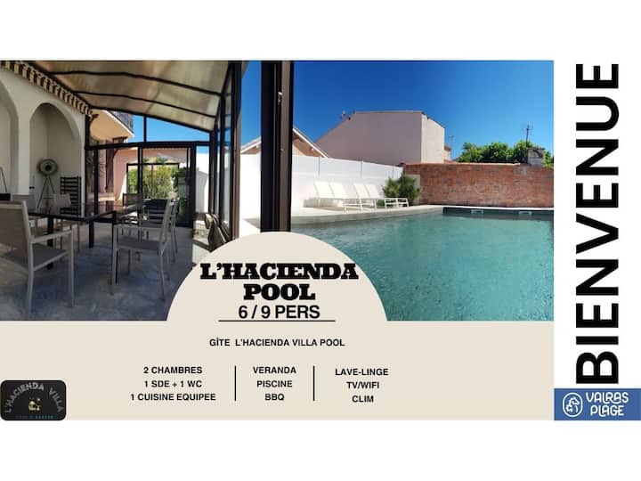 Villa T3 Spacieuse, Piscine, Patio, Centre, Plage - Valras-Plage