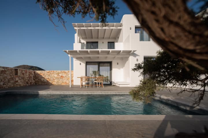 Feida 3br Villa - Private Pool - Amazing Sea View - Naxos
