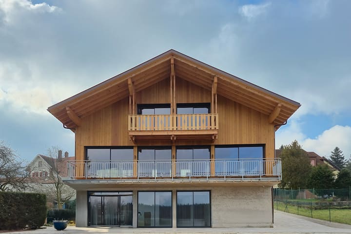 Chalet Grand Capacité Avec Spa - Alsace
