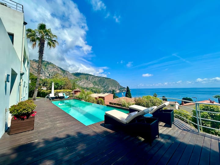 Modern Luxury Villa W/ Sea Views & Pool. ÈZe Beach - 빌르프헝슈-슈흐-메흐