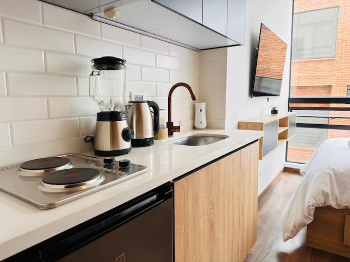 |Hf| Cossy & Elegant Loft At  93 Park - Bogota