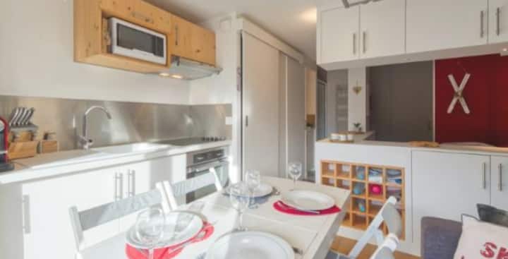Charmant Studio Avec Balcon & Vue Montagne - Praz-sur-Arly