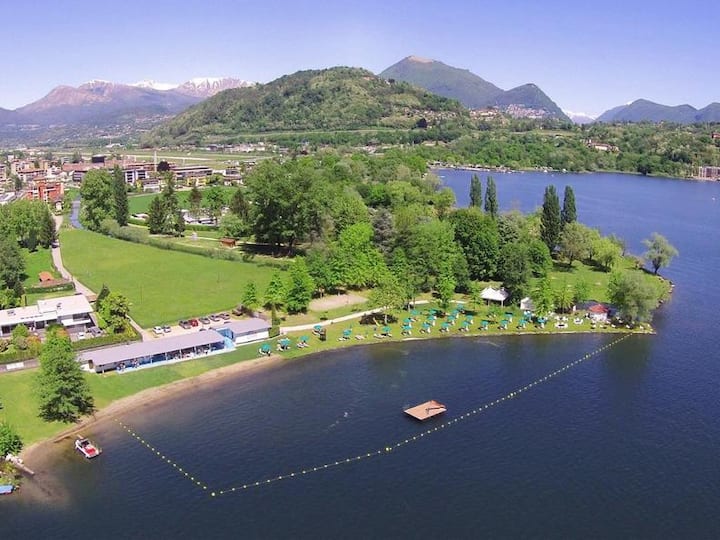 Ruhiges Haus Am See In Agno - Lugano