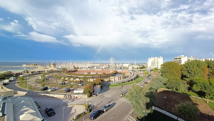 [Centrale]amazing Seaview +Private Parking - Rimini