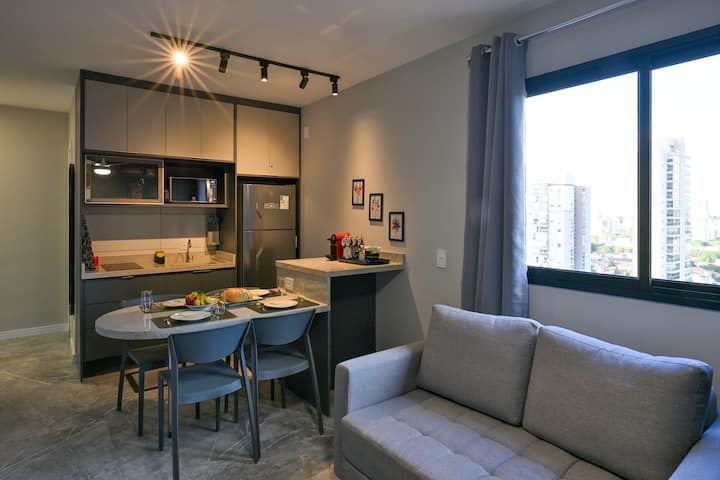 Brs V. Mariana - Apt Novo C/ Piano, Metrô, Shop - Paraíso