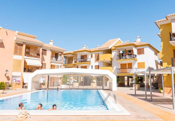 Apto. 2 Dorm. Pueblo Salado. Vistas Al Mar. - Puerto de Mazarrón