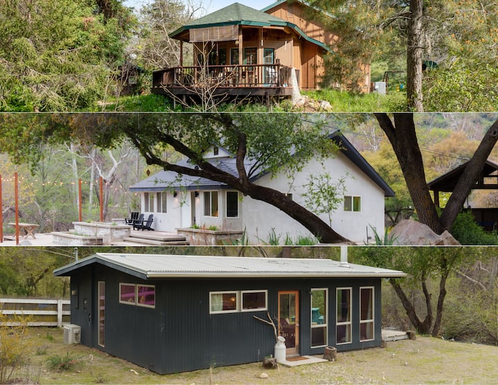 Riverfront Retreat - 3 Cabins! - Sequoia National Park
