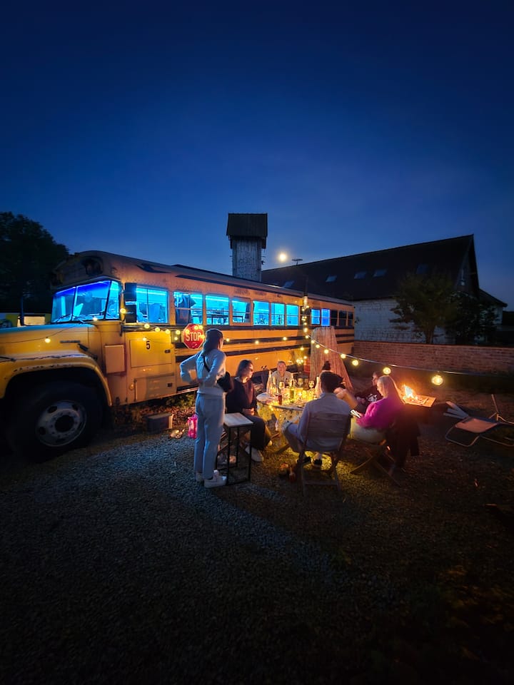 Véritable Bus Scolaire Américain - Visé