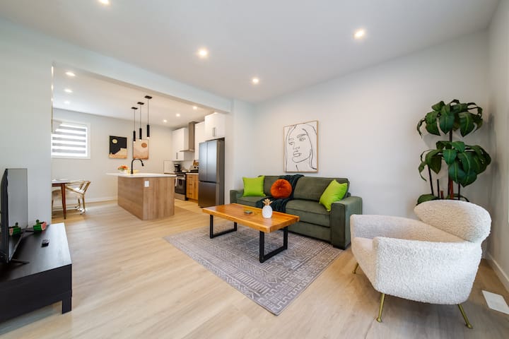 #Rusticmodern3cornersuite|kingbed|parking|wem|wifi - Edmonton, Canadá