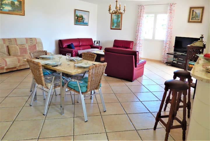 Villa Yucca T3 100m2 Clim+wifi+terrasse - Biguglia