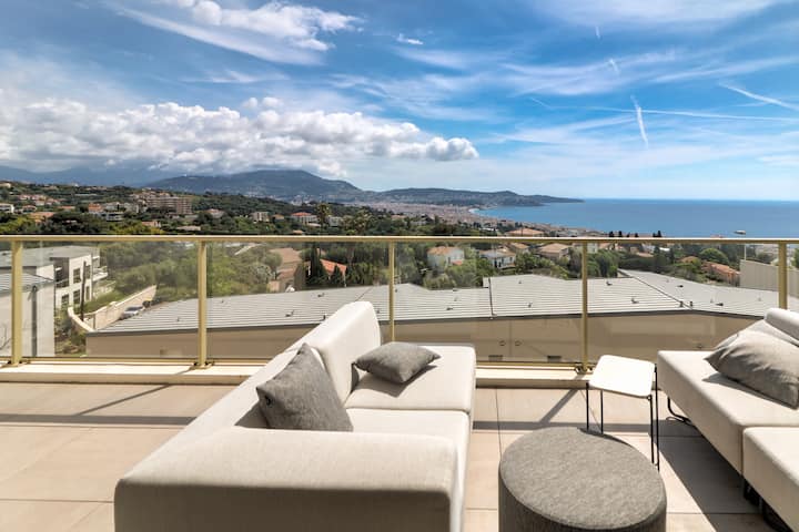 Flat Terrasse, Piscine & Vue Mer Panoramique Nice - Nice
