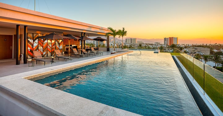 Modern Apartment, Amazing Views & Rooftop Pool 3f - Mexico