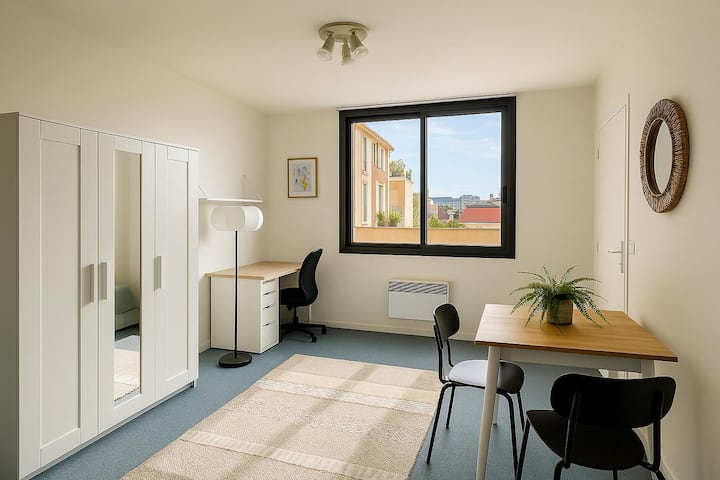 Studio Lumineux Nice – Idéal Bail Mobilité - Wifi - Nice