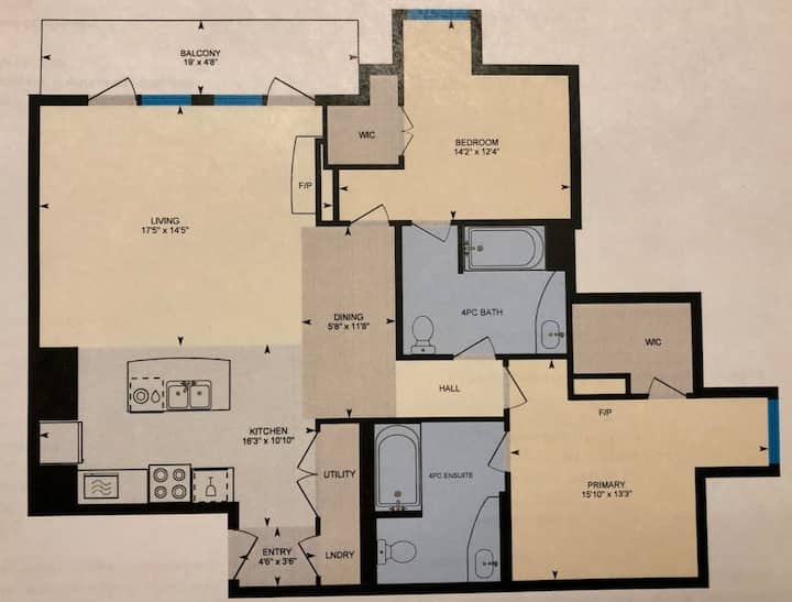 Gorgeous 2 Bedroom Mountain View - 坎莫爾