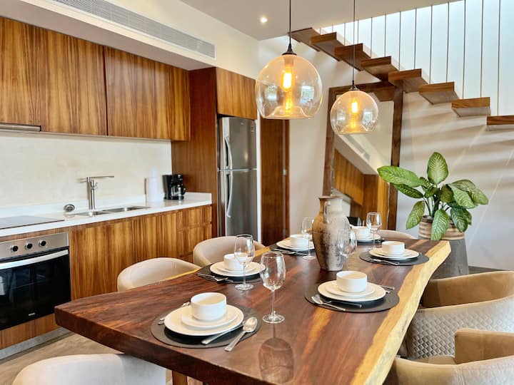 Chic 3br W/ Private Pool, Gym & Stunning Views - Tulum