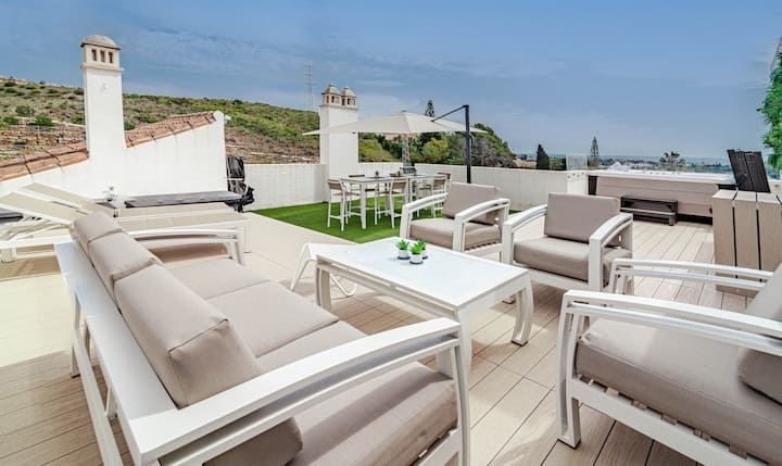 Amazing Penthouse Paraiso Pueblo And Hottub Rdr498 - Costa del Sol