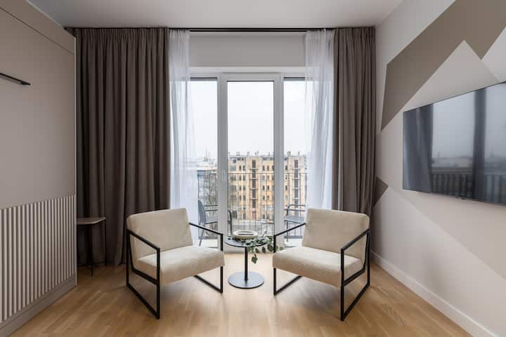 Brand New | Balcony | Quiet Studio | City Center - Riga