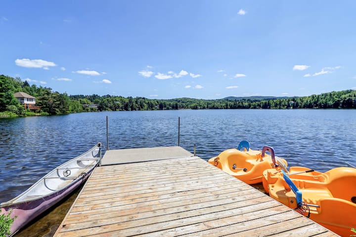 Lac, Ski Familial Au Mont-blanc - Laurentides