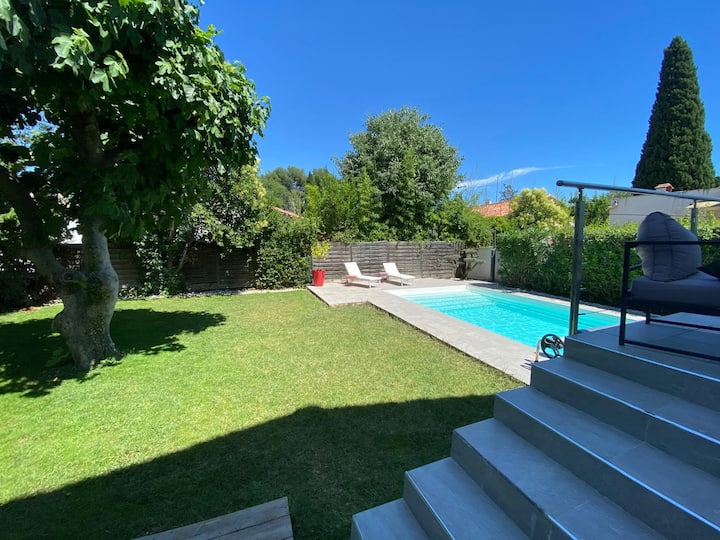 Maison Familiale Avec Piscine Privée - Montpellier