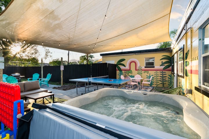 10m To Dwtn + Jacuzzi, Pool Tbl, Ping Pong & Bbq! - Orlando