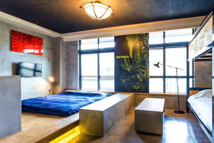 Extraordinary space, stylish 4-person room [MATERIAL ROOM] - Hotels for Rent in Kyoto, Kyoto ...