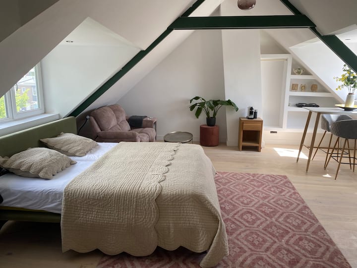 Spacious Attic Room-en-suite 12 Min A'dam - Zaandam