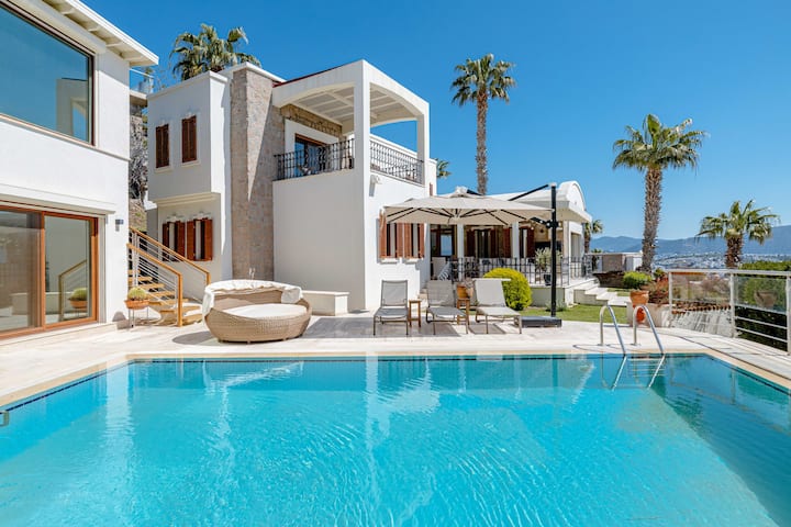 Villa W/p Pool For 10 People In Gümbet, Bodrum - Bodrum