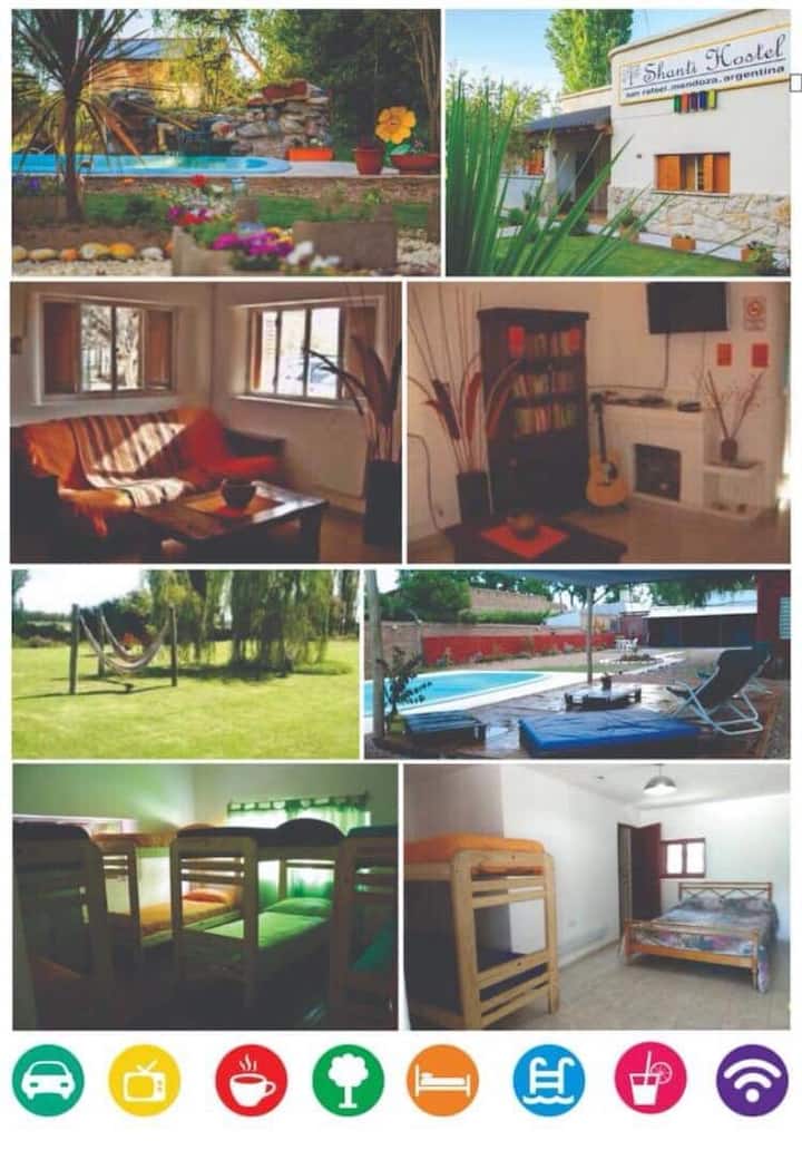 Shanti Hostel, Apacible Céntrico - San Rafael