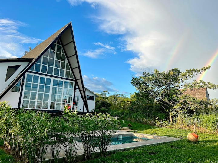 Impresionante Casa Con Piscina De 3 Habitaciones - Lamas