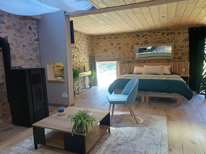 Suite Romantique Avec Spa & Sauna Privative - Anduze