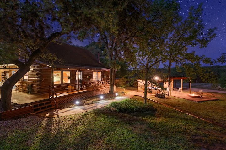 Gorgeous Log Home on Private Acres - Cabins for Rent in Wimberley ...