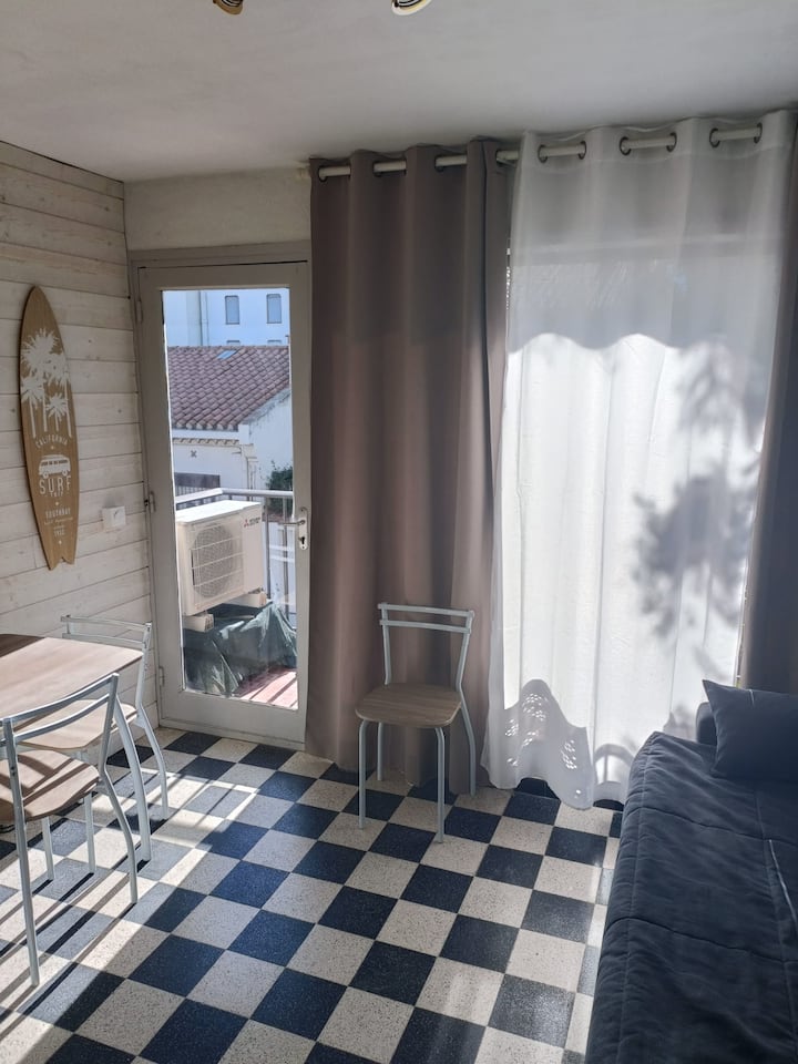Studio Climatisé à 50m De La Mer - Canet-en-Roussillon