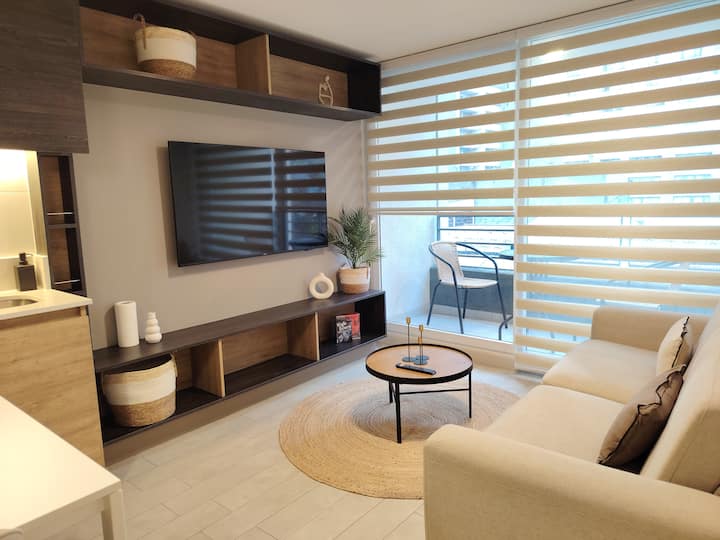 Prime01| Cómodo Depto. En El Centro - Wifi Y Park - Santiago