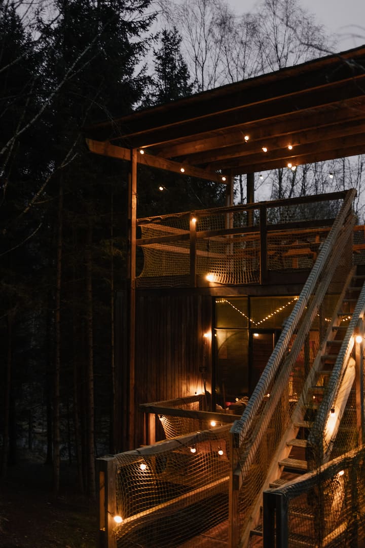 Cabane Nutchel Avec Terrasse En Hauteur - Martelange