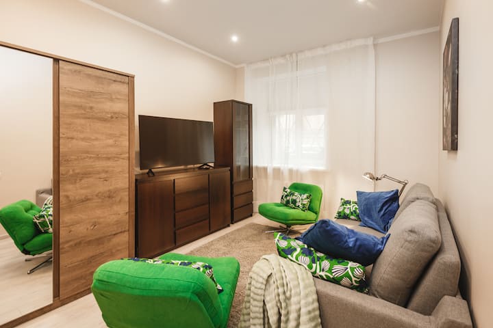 Playful Central City Apartment - Riga, Latvia