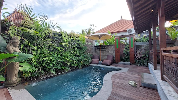 Chic 1br Romantic & Private Pool @ Puri Bhawana - ウブド