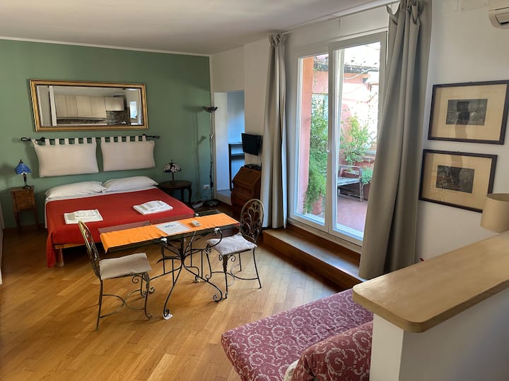 Monolocale Grande Con Terrazzo - Rome