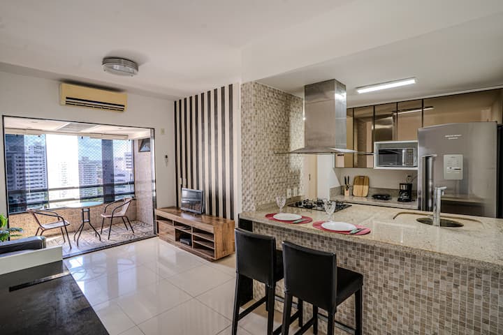 Flat W/ Daily Cleaning | Pool & Beach - Boa Viagem