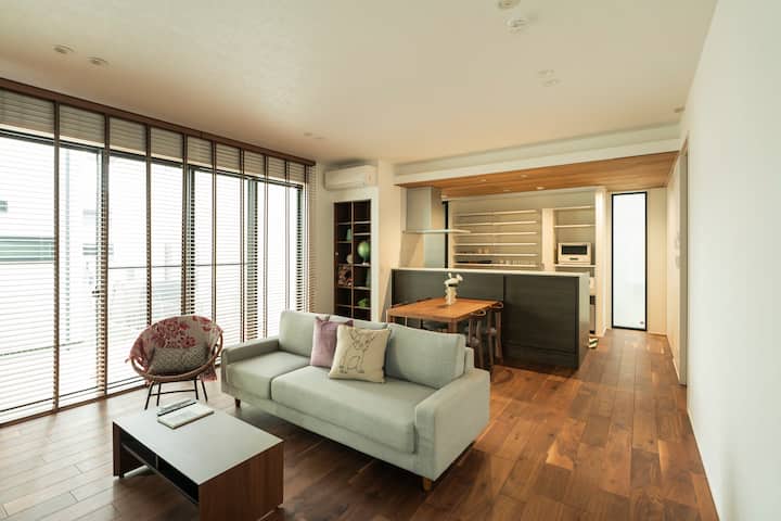 <Movavilla大和３>鄰近阿蘇．熊本城．各類溫泉！合志市全新獨棟民宿．體驗在地生活【免費停車】 - Japan