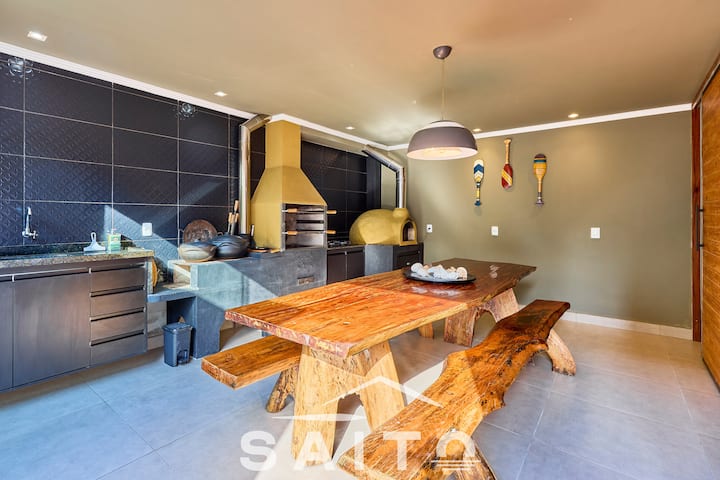 Loft | Gourmet Area | Air Conditioning - Ubatuba