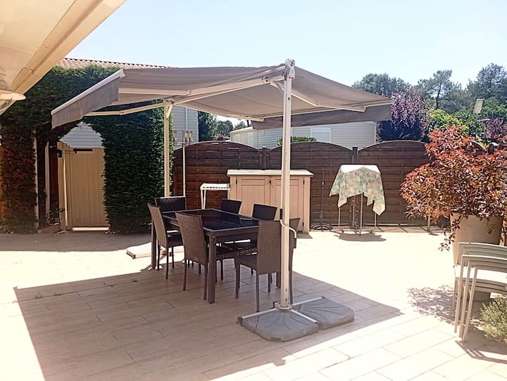 Mobil Home Climatisé Avec Grande Terrasse - Gujan-Mestras