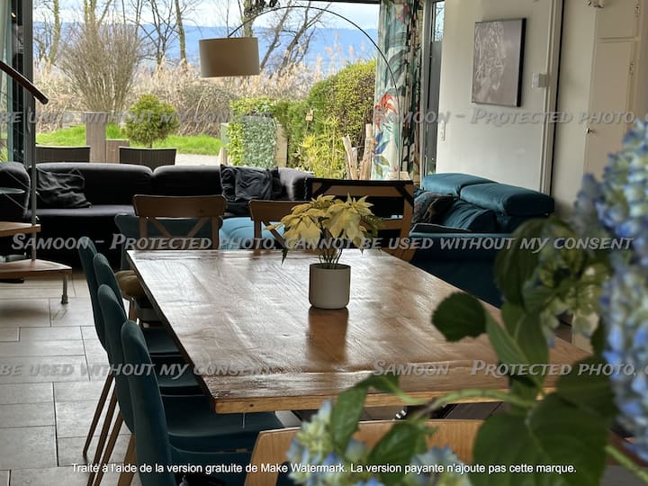 Maison à Port Ripaille – Ponton Bateau & Vue Lac - Lac Léman