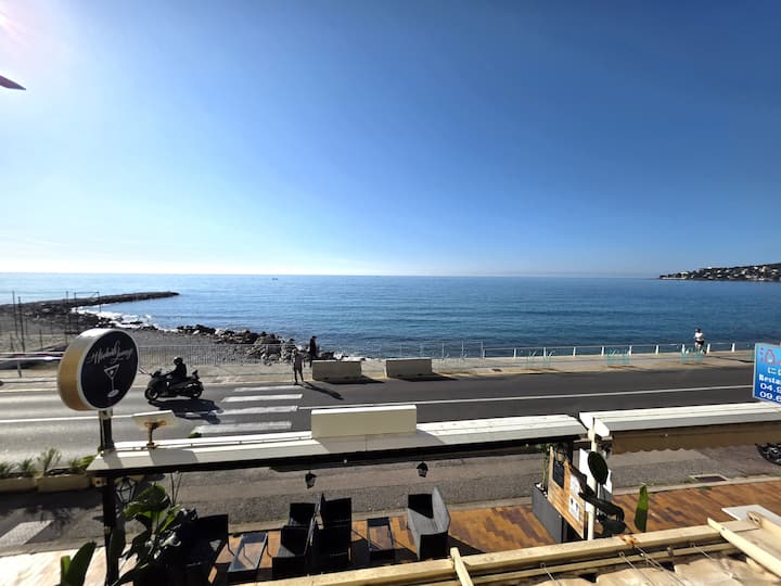 Studio Face Mer à Menton - Plage Rondelli (Menton)