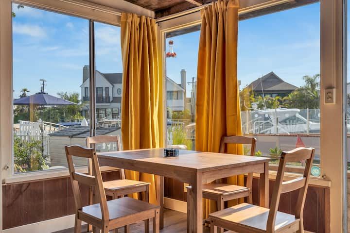 Vinyl, Views & Vintage Charm | Waterfront Hideaway - Newport Beach, CA