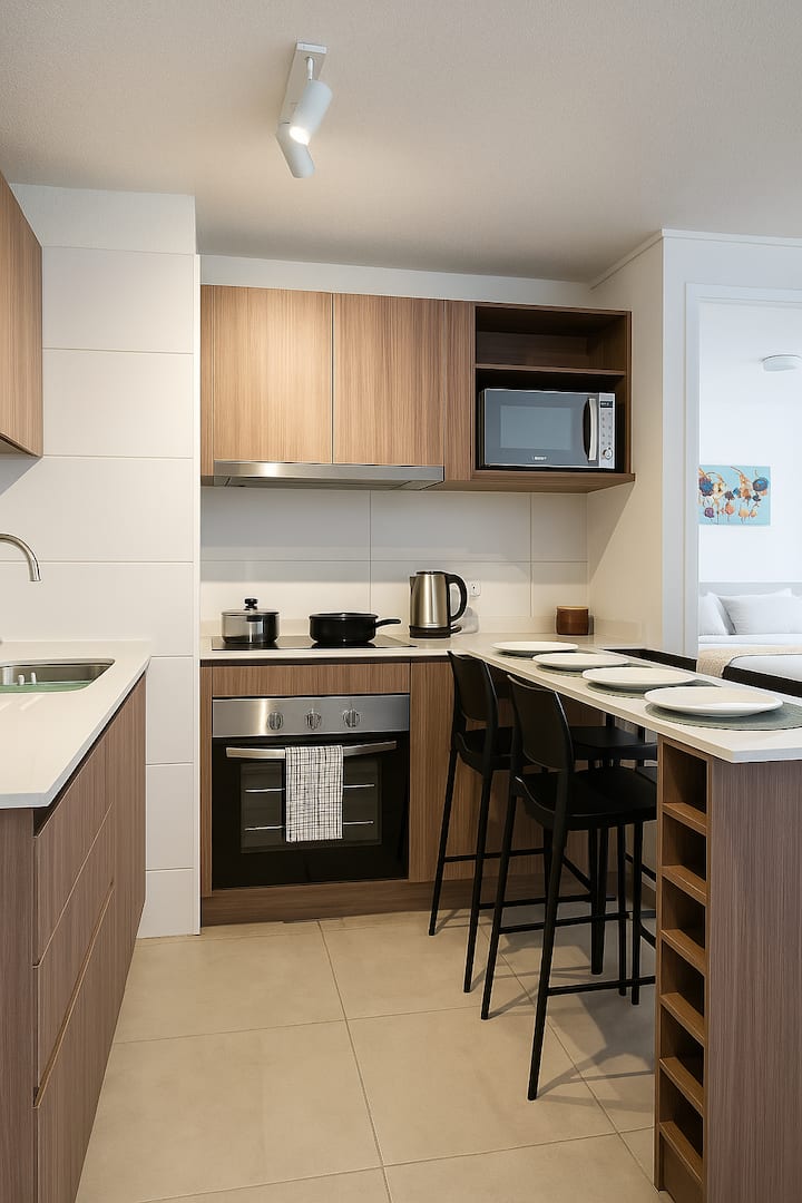 New 2br+2ba W/ Terrace & Parking - Santiago