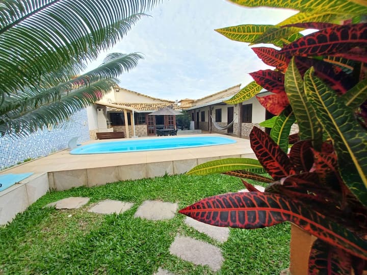 Casa Na Praia Com Piscina, 4qts - Cabo Frio