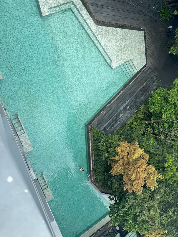 Ii高层泳池景观！精品家庭公寓，两卧室，可做法！近芭东海滩500米！酒吧街，江西冷，班赞海鲜市场 - Patong Beach