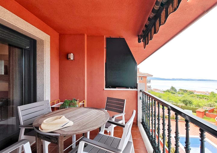 Desconectaengalicia Miraflores Piscina Y Vista Mar - Sanxenxo