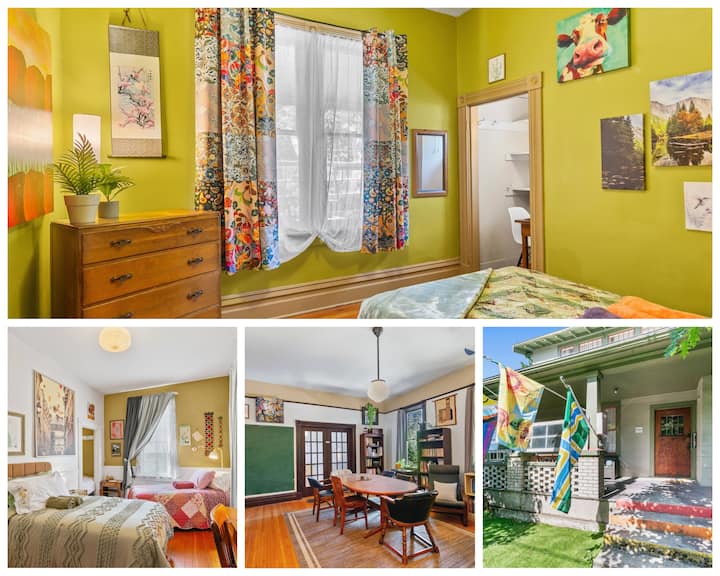 Boho Hawthorne Victorian Family+pet+lgbtq-friendly - Portland, OR