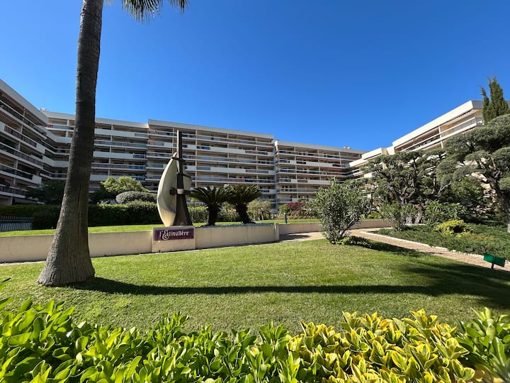 Centre Golfe Juan 3p Calme L'estivallière - Vallauris